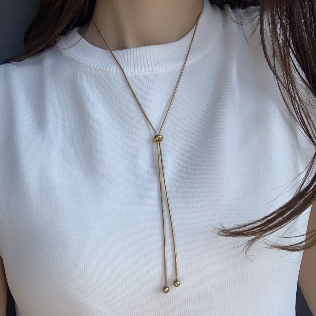 ロングタイネックレス - elreese(エルリース)｜ステンレスアクセサリー通販サイト